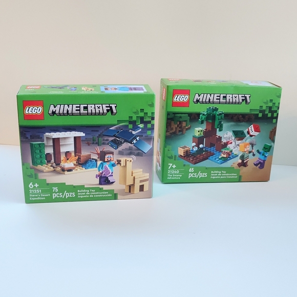 Lego | Toys | Nib Lego Minecraft Bundle Steves Desert Expedition And ...